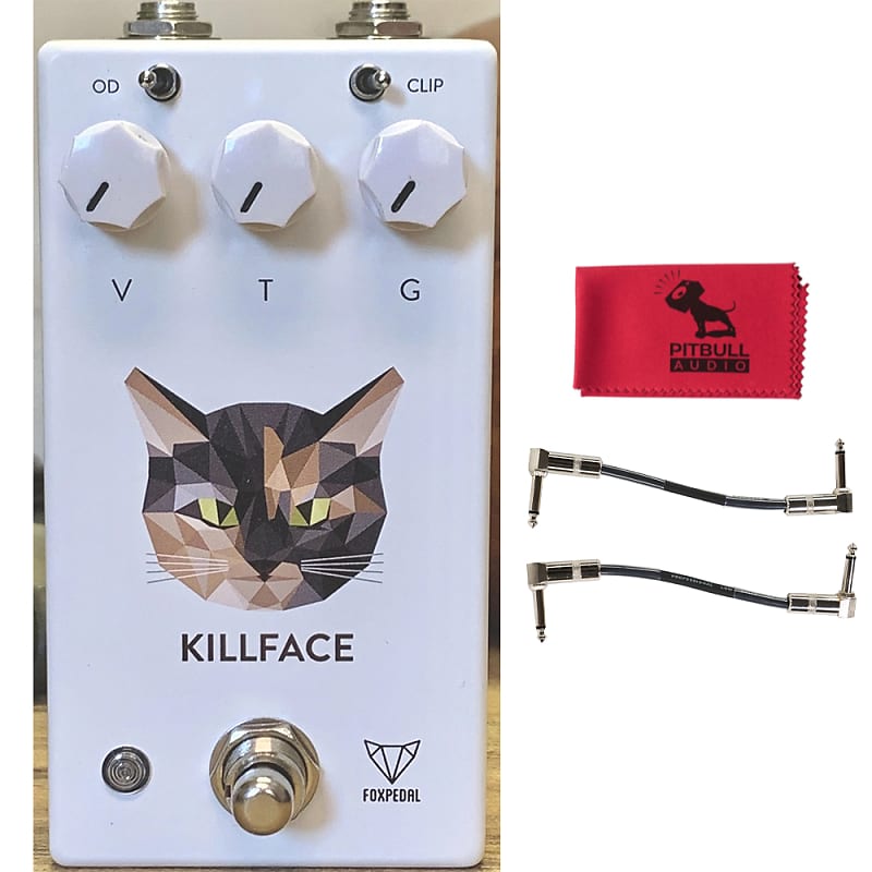 Foxpedal Killface V2 Pedal w/ Patch Cables & Pitbull Audio | Reverb