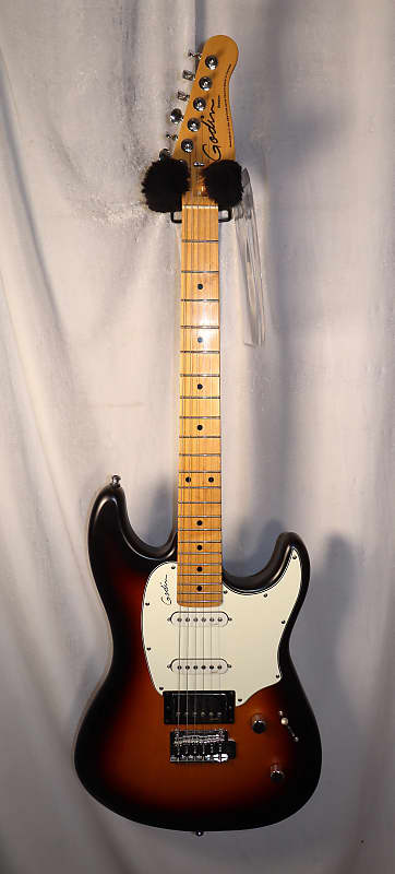 Godin Session HSS Sunburst Satin Finish Maple Neck electric | Reverb