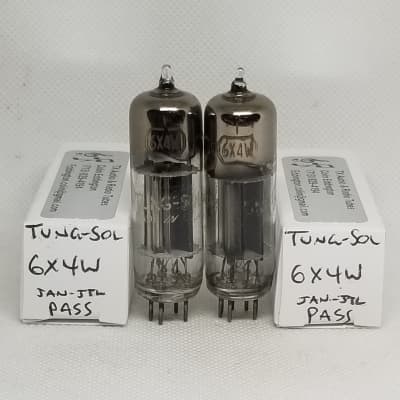 Raytheon JAN 6X4W Matched Pair NOS Rectifier 6X4 | Reverb