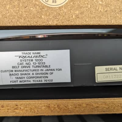 Realistic 1200 Home Stereo Rack System - EQ, Tape Deck, | Reverb