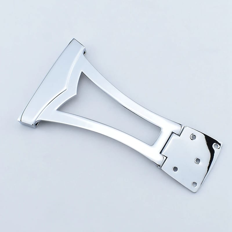 Chrome Archtop Jazz Guitar Bridge Tailpiece Trapeze | Reverb