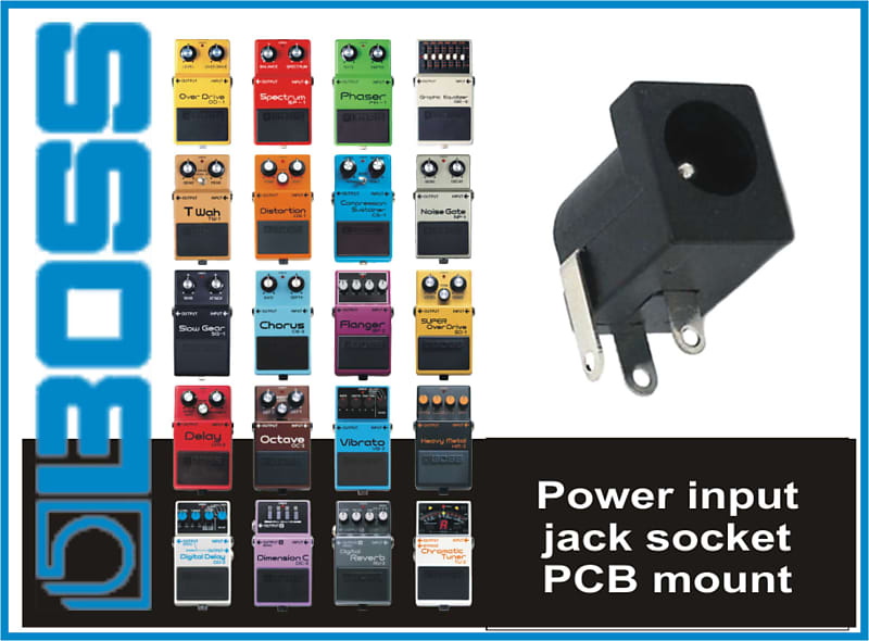 1 x BOSS. Power input jack socket. PCB mount | Reverb