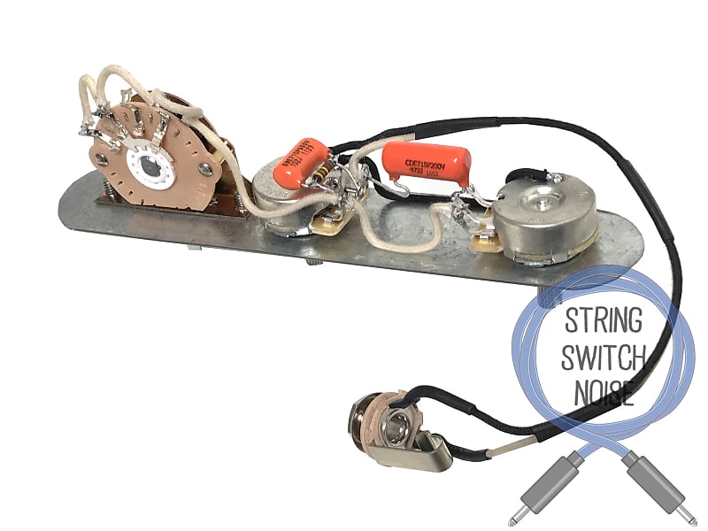 (Fender) Telecaster Wiring Harness, Treble Bleed, No Load | Reverb