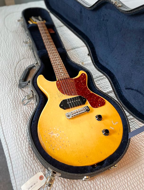 ESP Edwards E JR 95LT RE TV Yellow Les Paul Junior Keith | Reverb