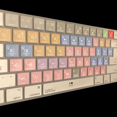 Avid Pro Tools Hotkey Shortcut Keyboard Cover for Apple Magic | Reverb