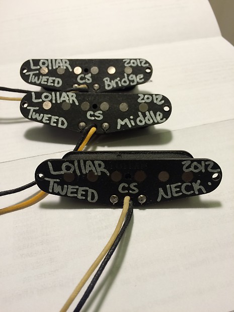 Lollar Vintage Tweed Strat 2012 Standard Set w Staggered Pole | Reverb