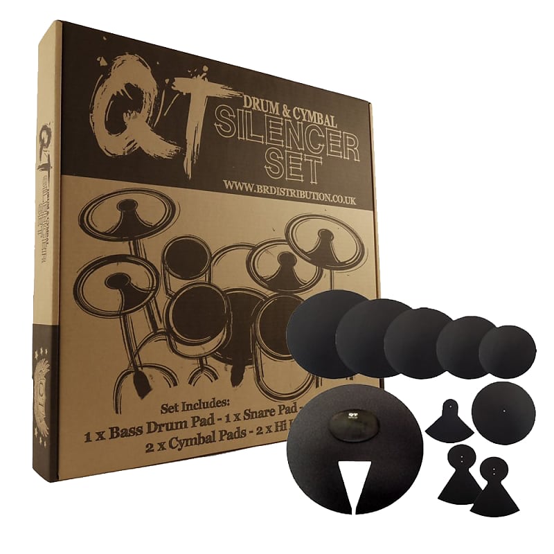 QT Drum Mute Silencer Pads 22" Fusion Set QTF22 | Reverb
