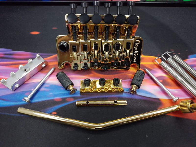 Floyd Rose Original Style Tremolo System FRT - 1000 Gold | | Reverb