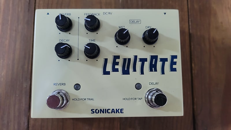 SONICAKE Levitate Delay and Reverb Pedal 2020s - Yellow | Reverb