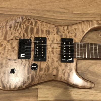 Custom Built strat style Quilted Maple drop top electric | Reverb