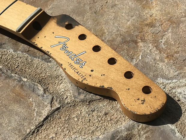 Fender/Real Life Relics Tele Telecaster Neck Maple Aged | Reverb UK