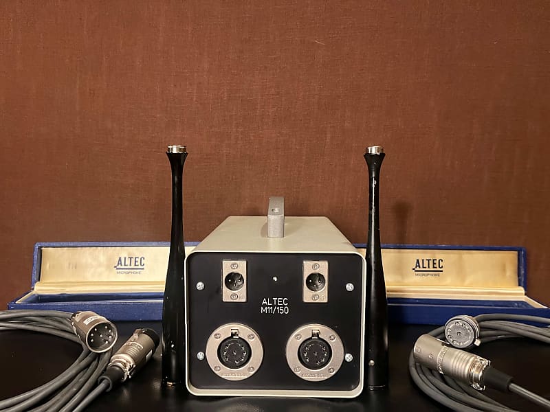 Altec M11 "Coke Bottle" Pair, with 21b capsules and stereo | Reverb