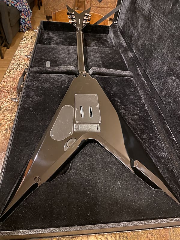 Dean Dime Razorback V 2007 Black / Yellow | Reverb