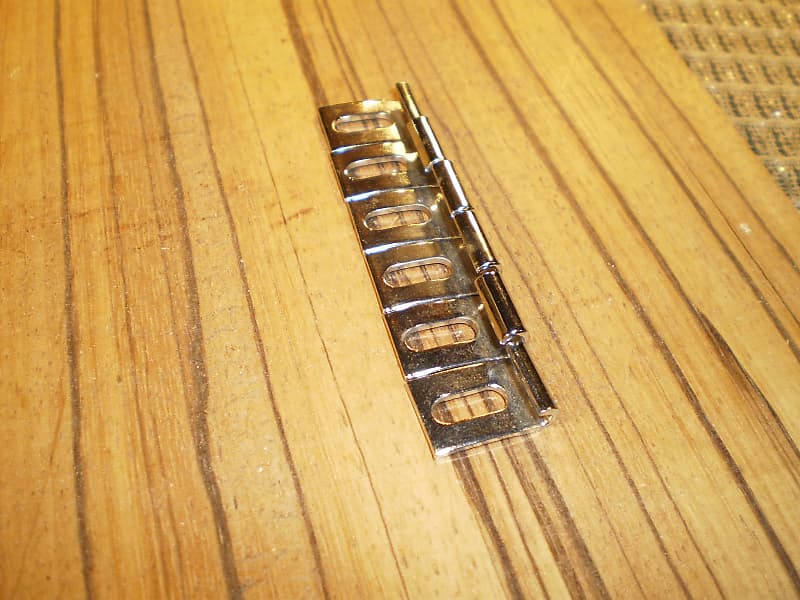 Fender Vintage NOS Bronco bridge saddles 1970's chrome | Reverb