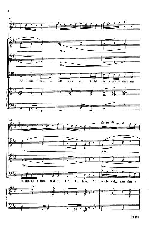 Arkansas Traveler Satb Arranger Richard Nance | Reverb