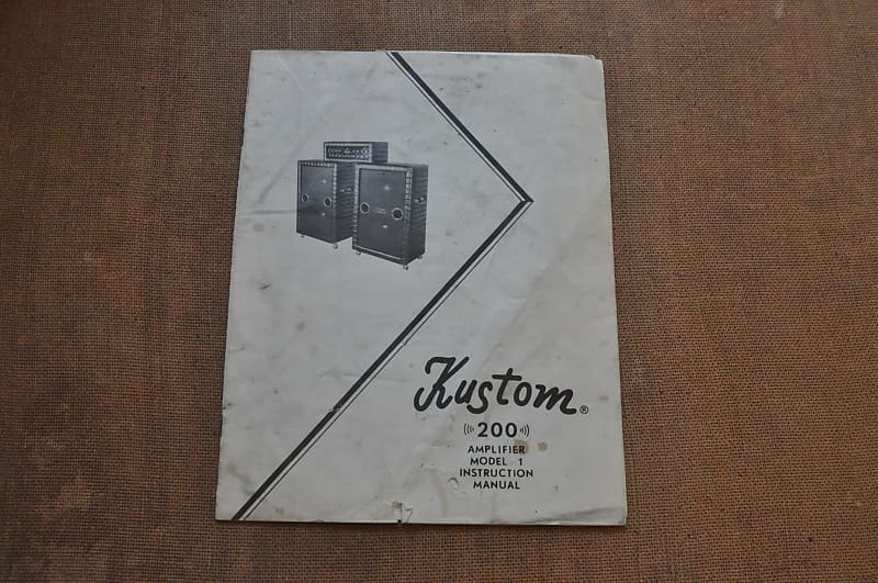 Kustom 200 Schematic Kustom K-200 Mid 60's