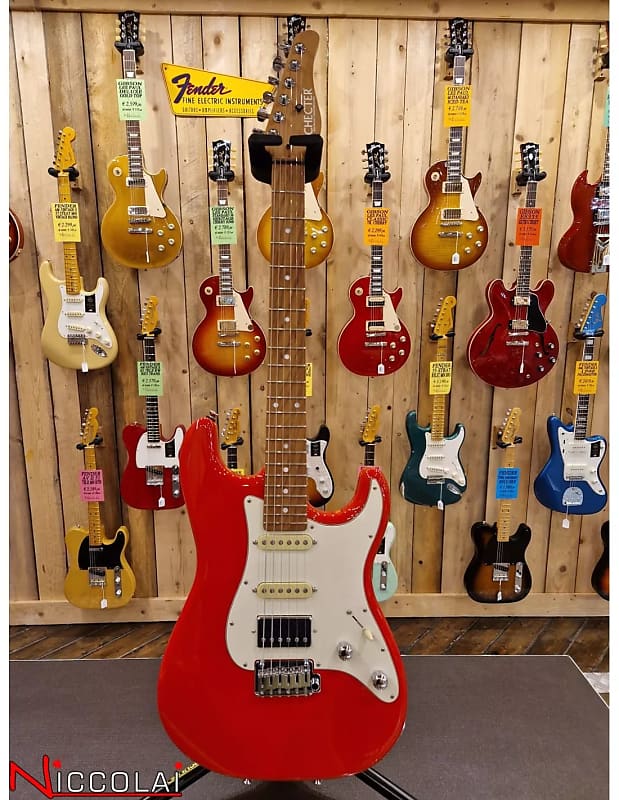 Schecter Traditional Route 66 SANTA FE H/S/S Sunset Red | Reverb