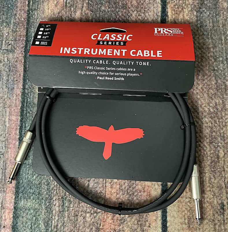 Mint PRS 5ft Classic Instrument Cable Straight-Straight Angle | Reverb