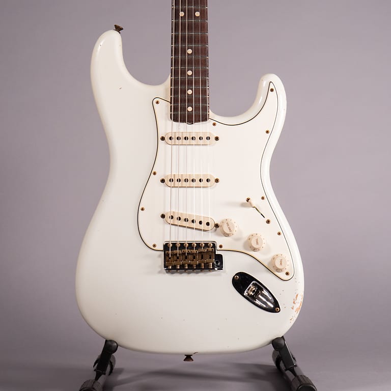 Fender 63 stratocaster journeyman relic 2022 - Olimpic White | Reverb