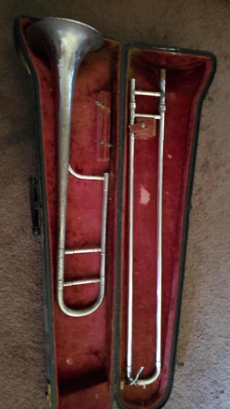 Vintage King White Trombone 1920s Era With Original Hard | Reverb