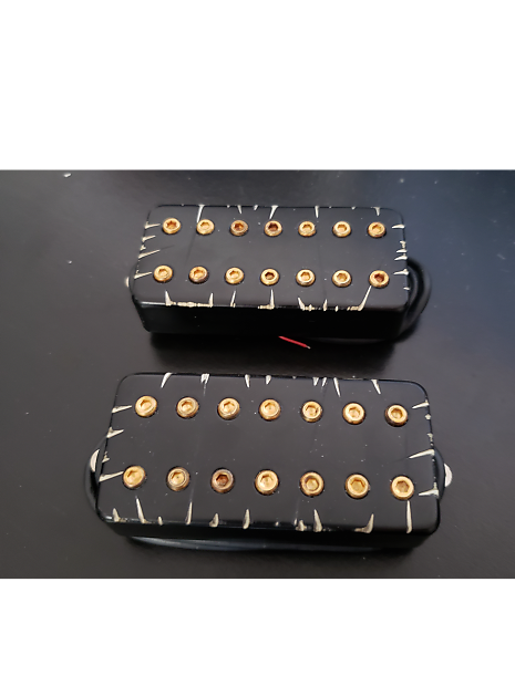 Bare Knuckle Warpig 7 String Guitar Pickup Set- Black | Reverb