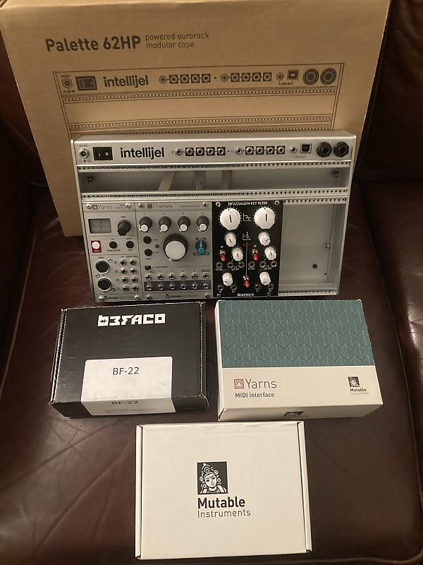 Intellijel 4U Powered Eurorack Case with Mutable Instruments | Reverb