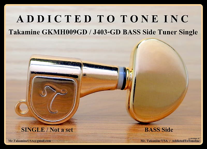 Takamine G Series GK MH 009 GD / J403-GD BASS Side Tuner | Reverb