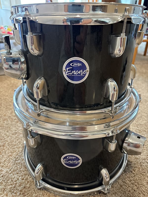 PDP (by DW) Encore 10” & 12” Toms - Black sparkle | Reverb