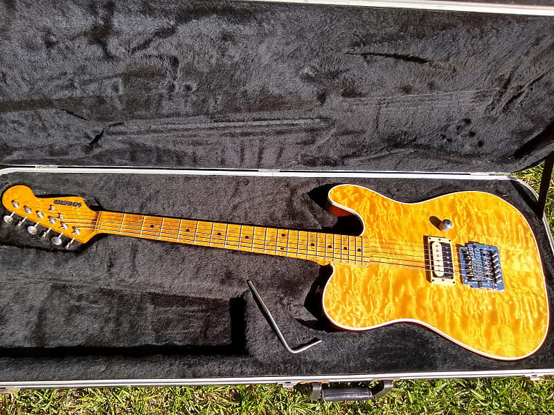 Vintage 1982 Schecter Telecaster - Quilted Top - Birdseye | Reverb