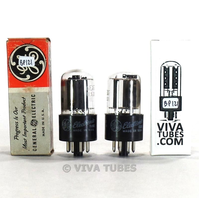 Tests NOS Matched Pair GE USA 6EA7 Light Grey Plate O Get | Reverb UK