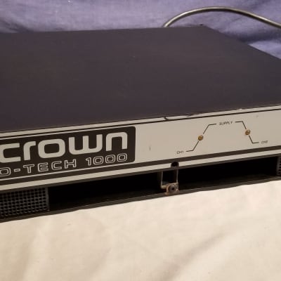 Crown Micro-Tech 1000 Power Amplifier Silver / Black | Reverb