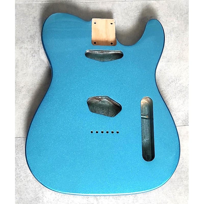 3 Pieces Telecaster Style Metallic Blue Varnish Alder Body | Reverb