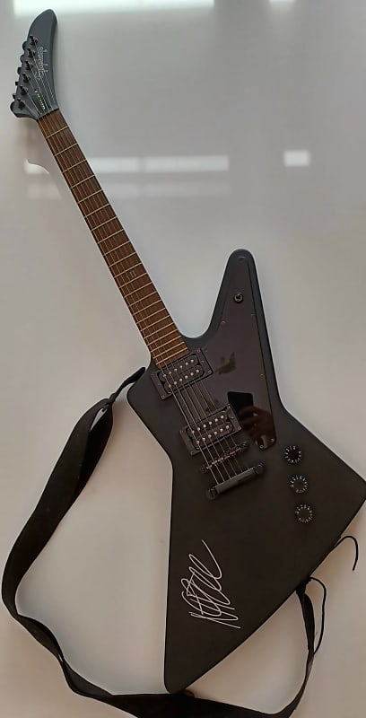 Epiphone '58 Goth Explorer - Signed by Backyard Babies | Reverb