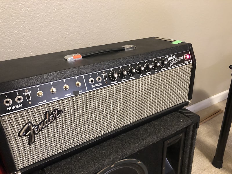 Fender Twin Reverb Blackface Head Mid-90s | Reverb