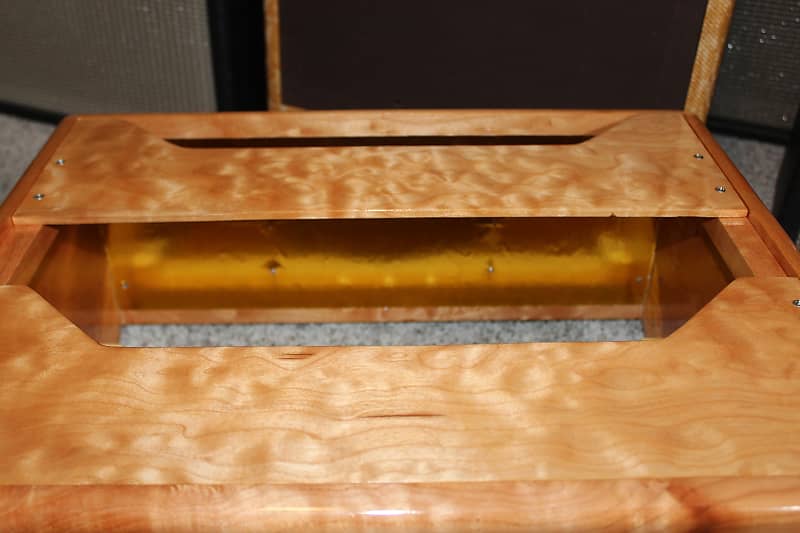 Custom Fender Princeton Reverb CABINET in Curly Maple | Reverb