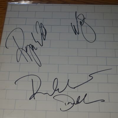 Pink Floyd Album Autograph all 4 With COA | Reverb