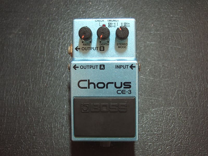 Boss CE-3 Chorus (Black Label) 1983 - Blue | Reverb