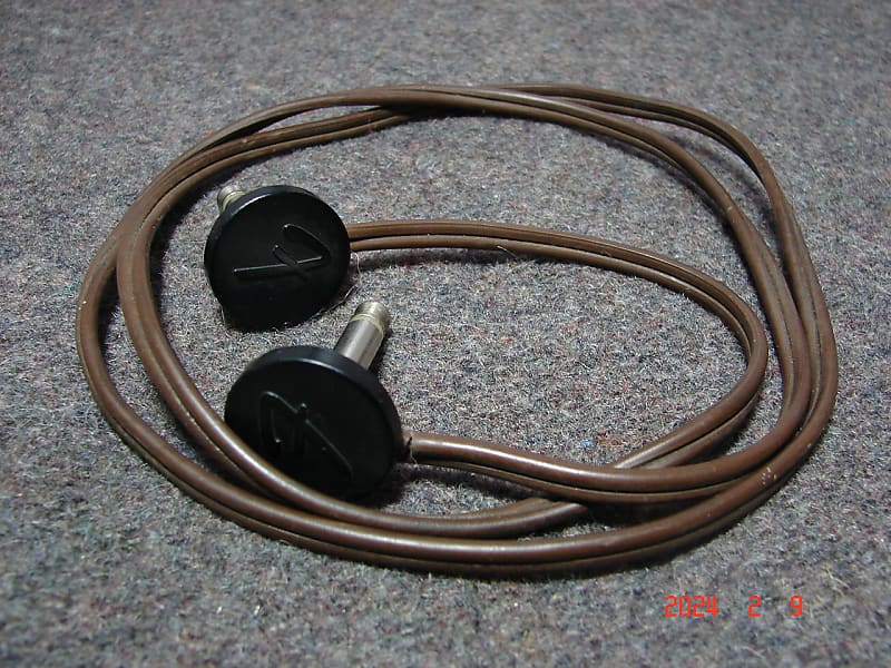 Vintage 60s Fender F Logo Brown Piggyback Cable Bassman | Reverb