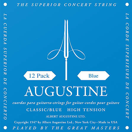 Classic Blue High Tension Nylon Guitar Strings 12 Packs Of | Reverb