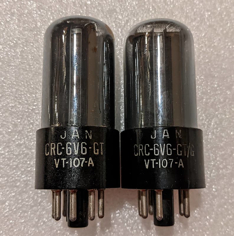 VT-107-A RCA JAN-CRC-6V6GT/G Matched Pair Tubes | Reverb Canada