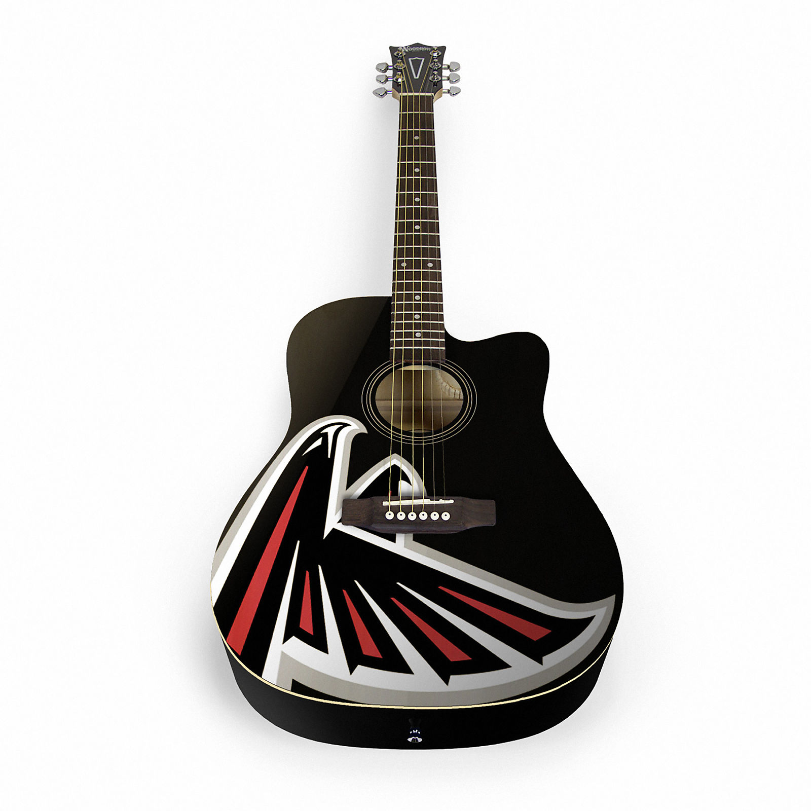 Woodrow Atlanta Falcons Acoustic Guitar Graphic | Reverb Canada