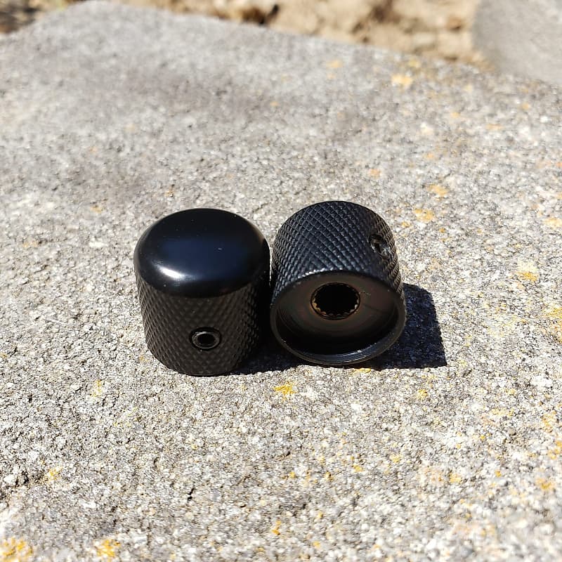 Jackson Metal Dome Knobs Gloss Black | Reverb