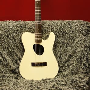 1987 Kramer Ferrington USA KFT-2 vintage white tele acoustic | Reverb