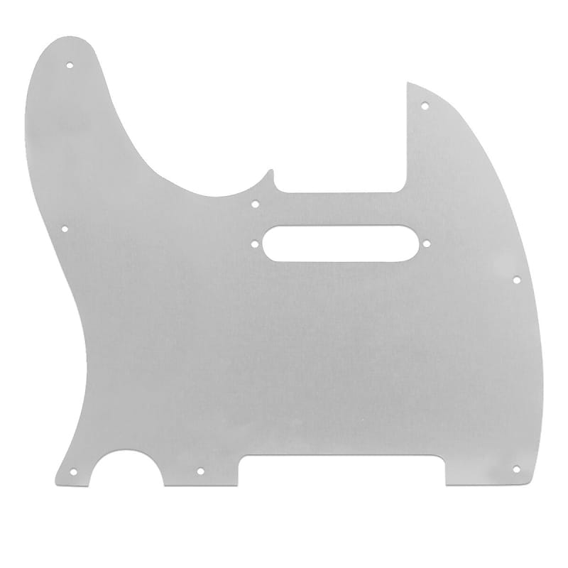 Brushed Aluminium Telecaster Electric Guitar Pickguard - Left | Reverb