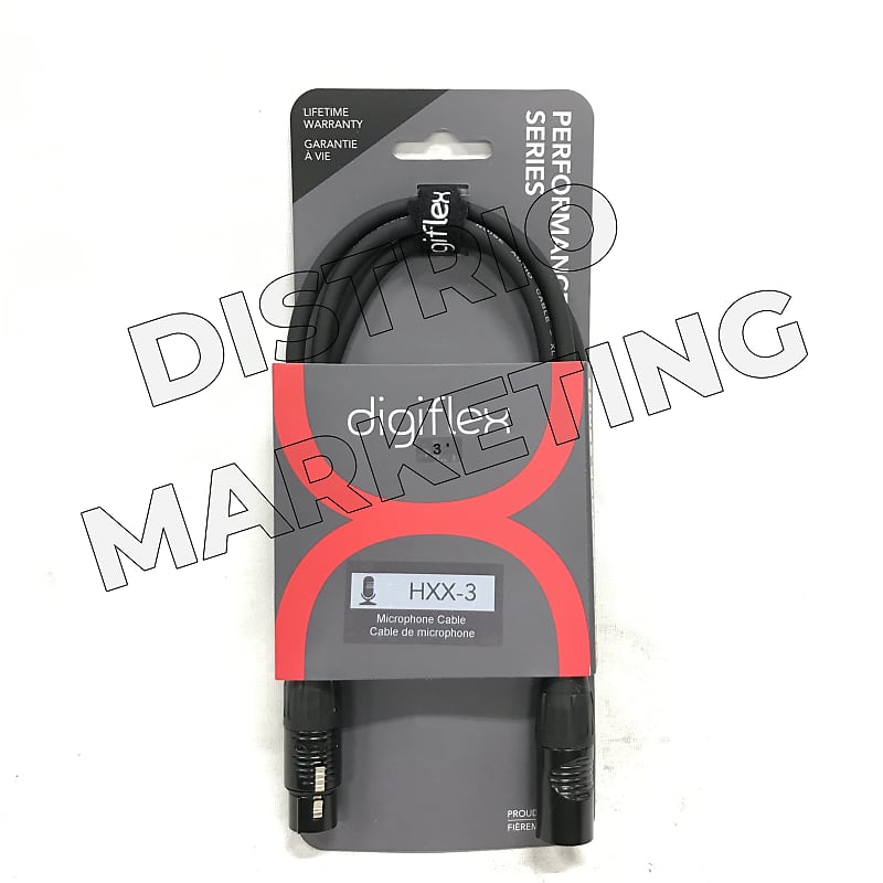 Digiflex 3ft. HXX-3 XLR Male To XLR Female Microphone Cable | Reverb