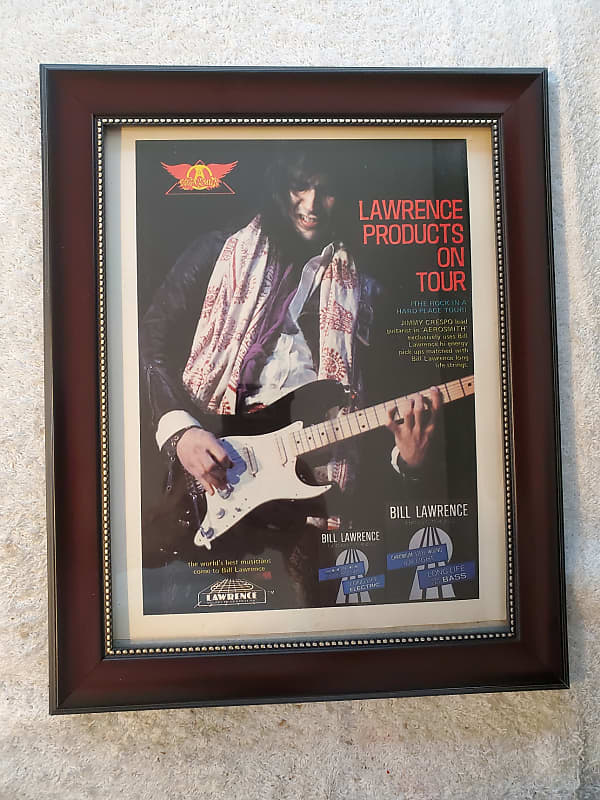 1983 Bill Lawrence Color Promotional AdFramed Jimmy Crespo | Reverb