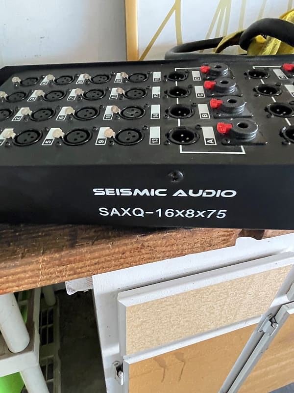 Seismic Audio SAXQ 16x8x75 16 Channel XLR 8 Return XLR 1/4" | Reverb