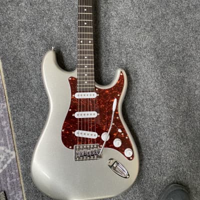 Custom Strat, with a Tele. neck 2020 silver | Reverb