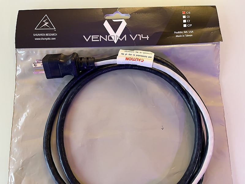 SHUNYATA - Venom V14 Power Cable, 1.75m or 6 ' C13, with | Reverb