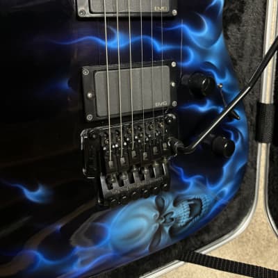 Jackson DKMG 2008 - Vampyric Hell Custom Airbrush Graphic | Reverb